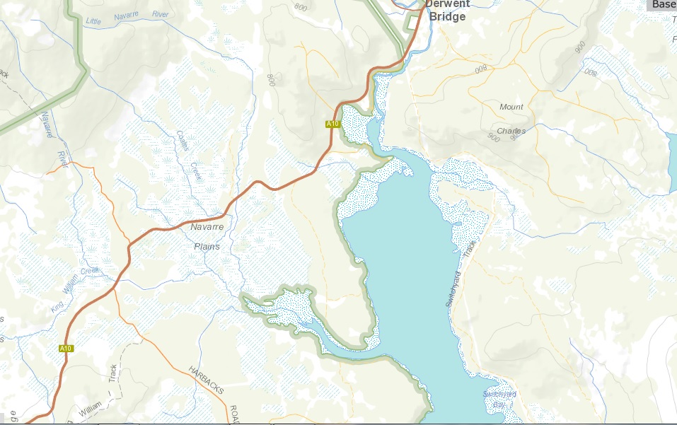 The Derwent River – in mapping sections | Walking the Derwent River