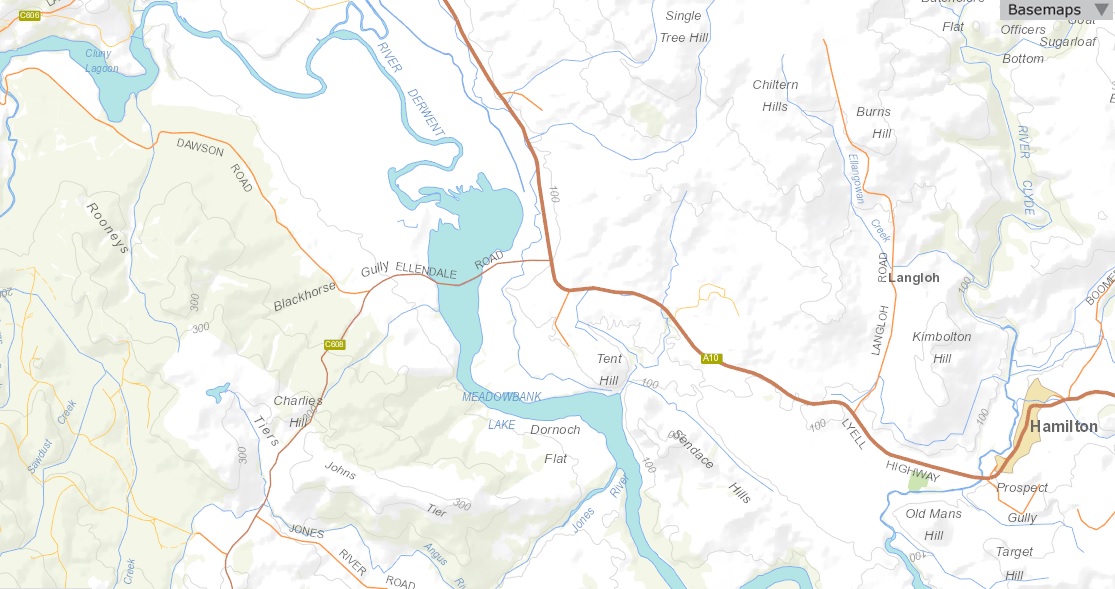 The Derwent River – in mapping sections | Walking the Derwent River